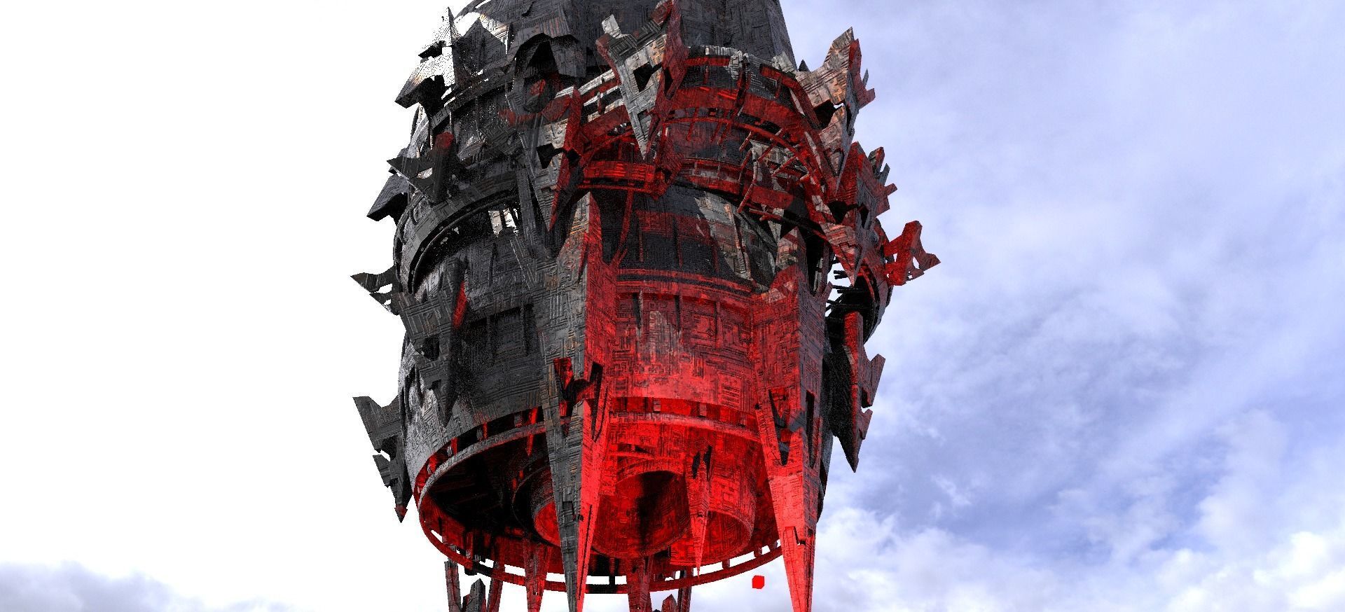 Giant Mech Steam Punk Tower 3D model | CGTrader