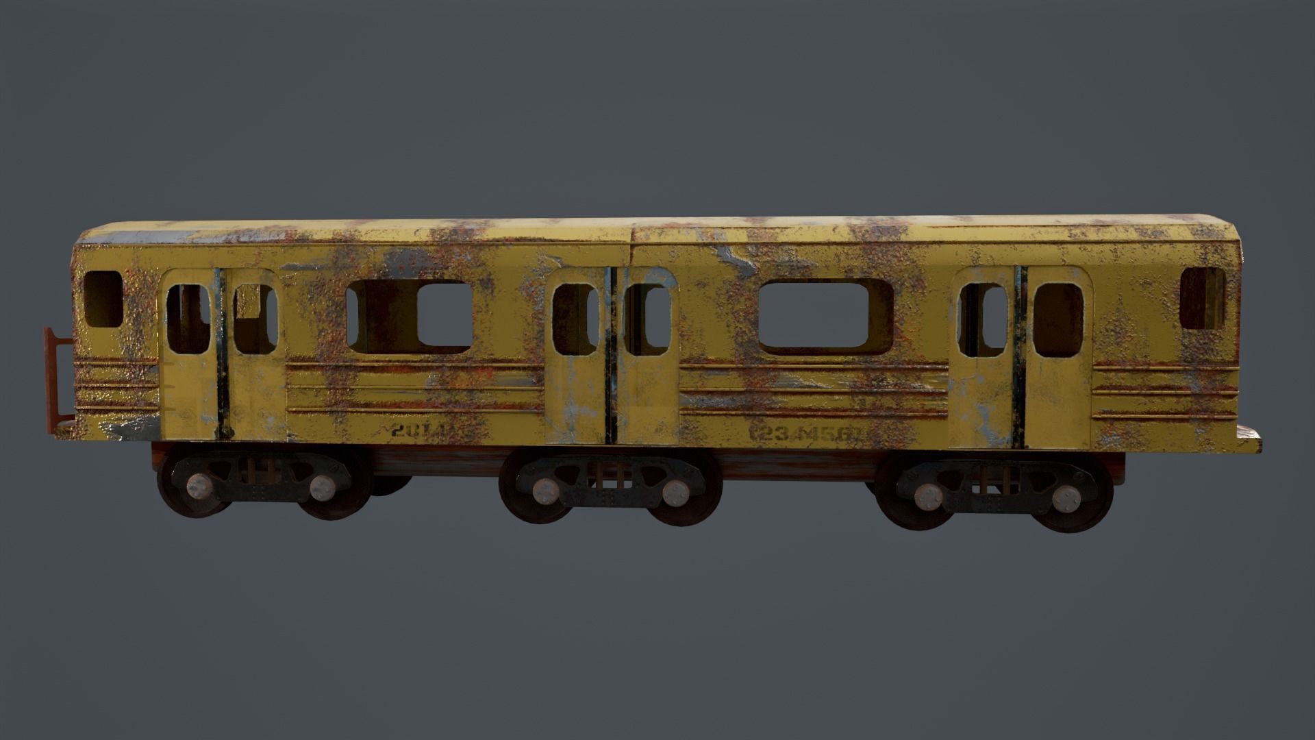 Post Apocalyptic Train free VR / AR / low-poly 3D model | CGTrader