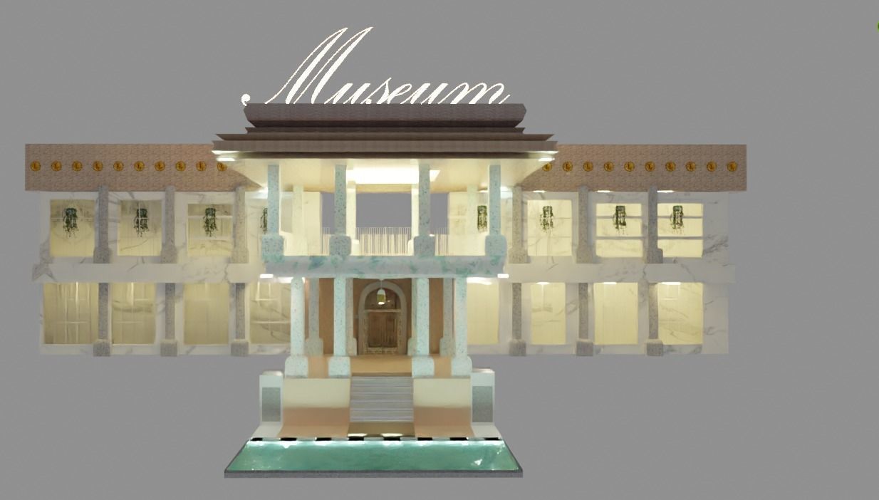3D model Museum modern VR / AR / low-poly | CGTrader