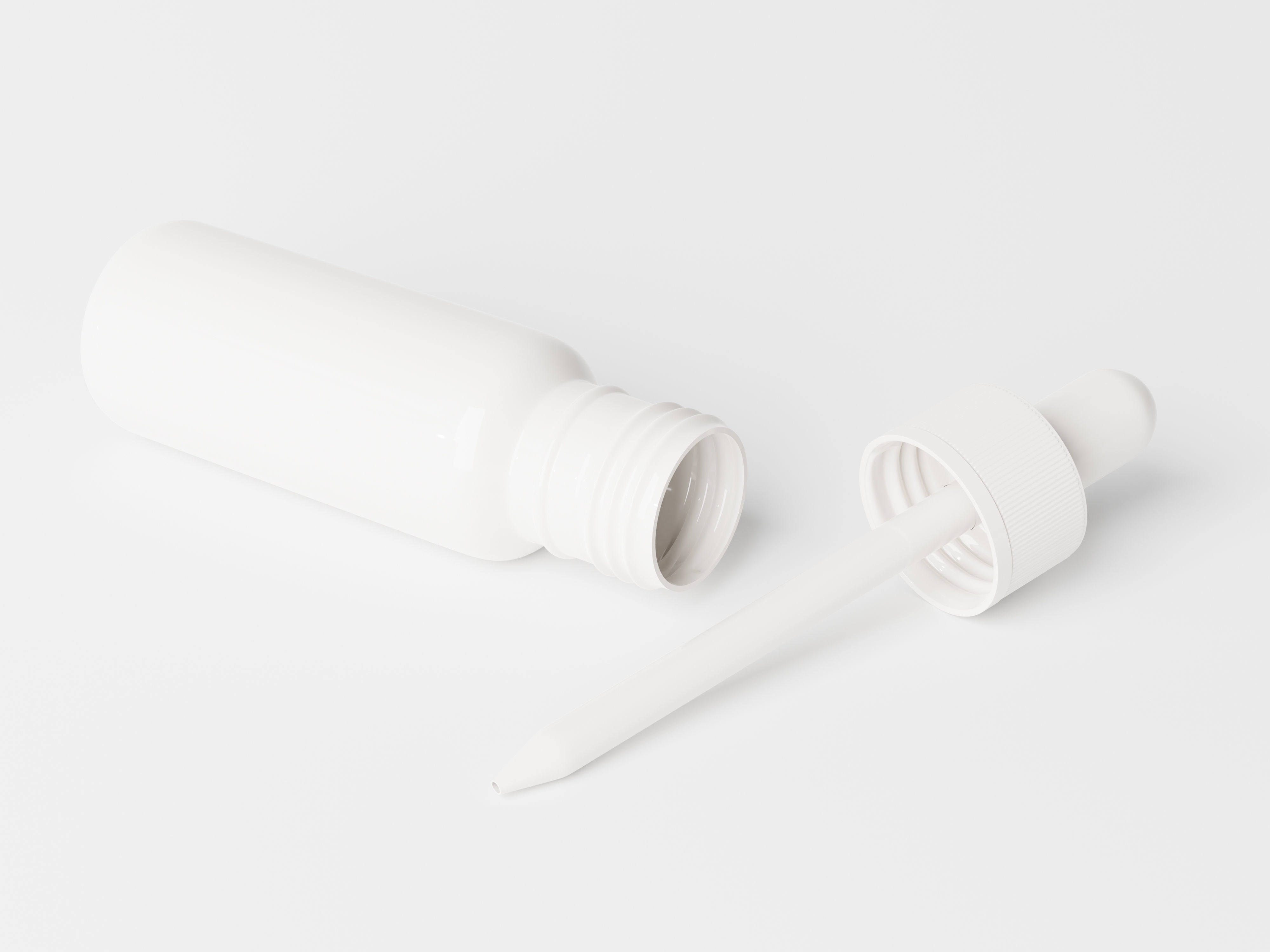 3D model Cosmetic Dropper Bottle with Liquid Splash VR / AR / low-poly ...