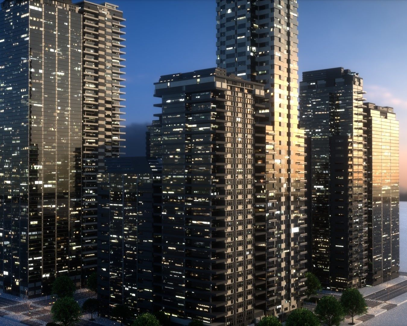 City Block Type B30 3D model | CGTrader