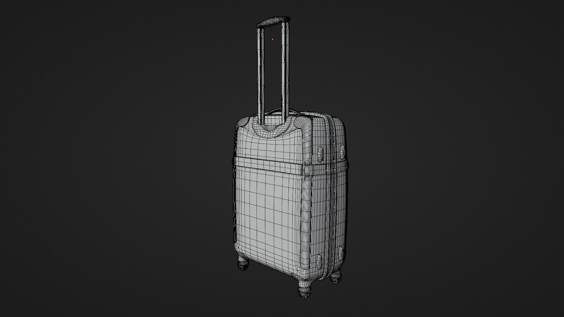 Suitcase With leather straps free 3D model | CGTrader