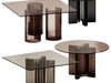 Luxor and Sahara Glass Tables by Fiam Italia 3D model | CGTrader