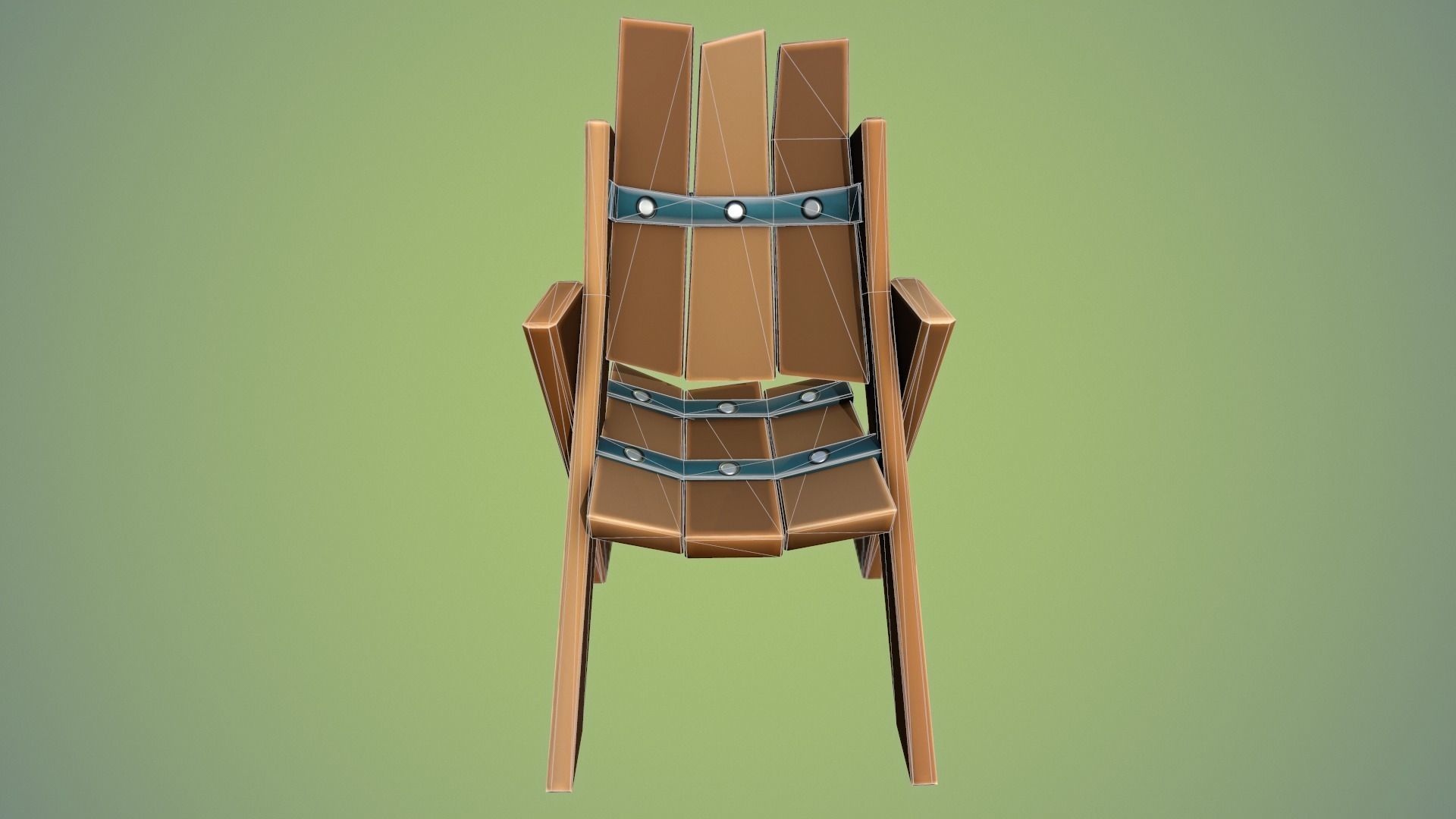 3D model Stylized wooden chair VR / AR / low-poly | CGTrader
