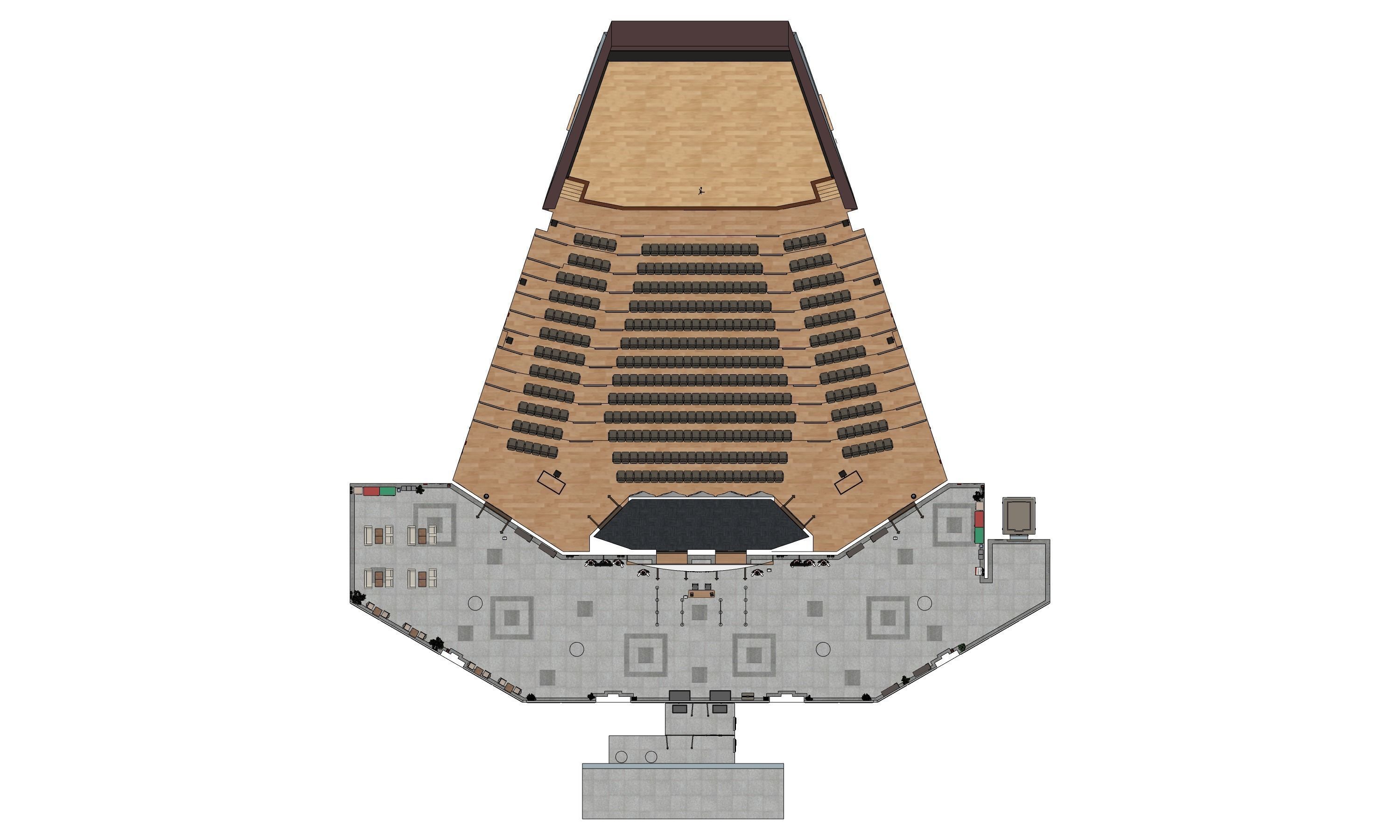 University Concert Hall 3D model | CGTrader