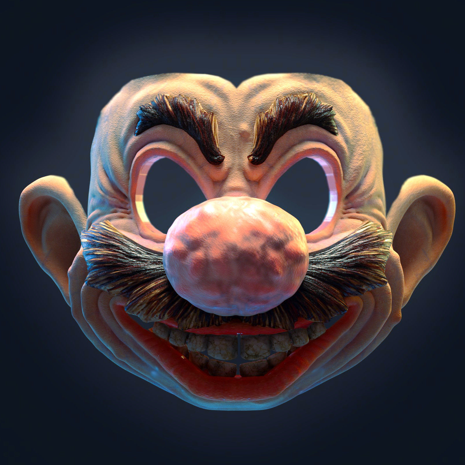 super mario bros mask horror 3D model 3D printable | CGTrader