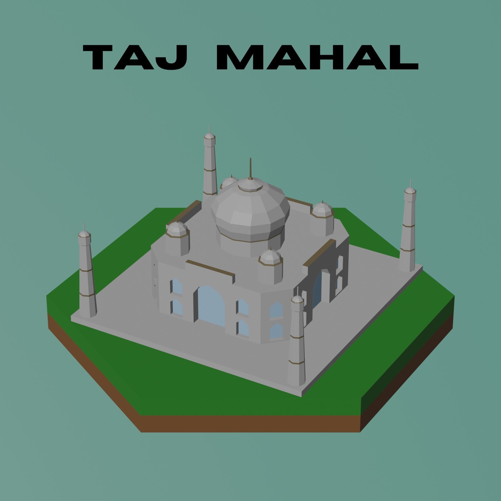 3D model Pack Landmarks miniatures VR / AR / low-poly | CGTrader