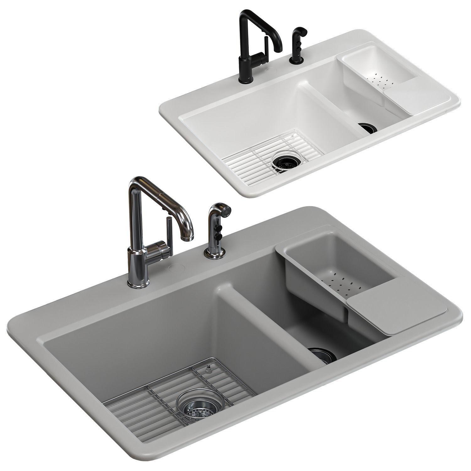 Kohler sink set 3D model | CGTrader