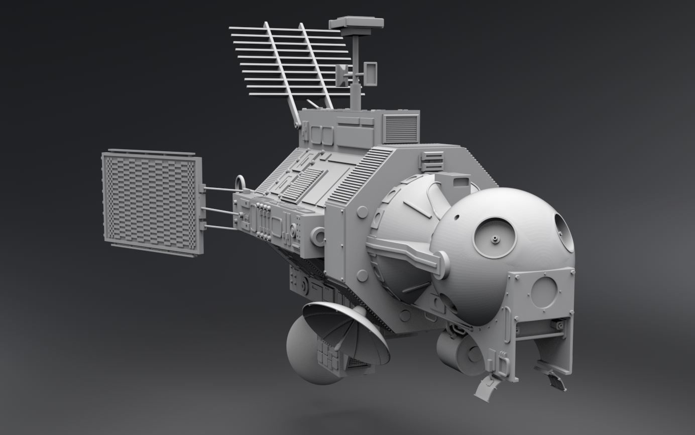 Space Intruder Detector Scale model 3D model 3D printable | CGTrader