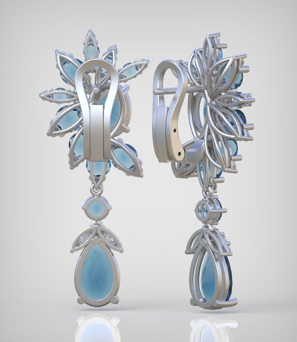 Earring model 0273 3D printable model13 3D model 3D printable | CGTrader