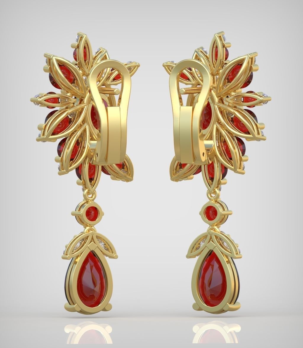 Earring model 0273 3D printable model13 3D model 3D printable | CGTrader