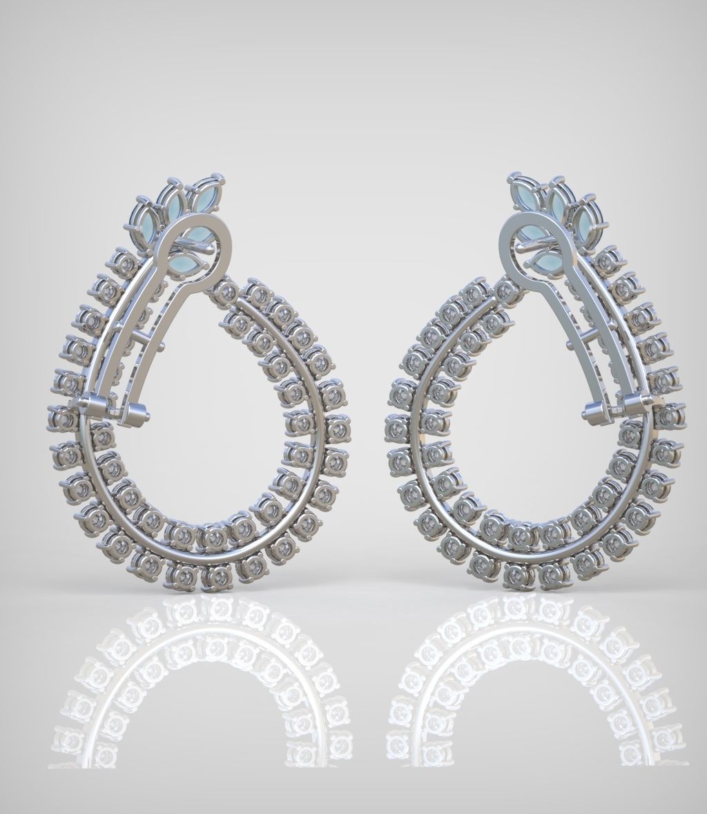 Earring model 0276 3D printable model13- 3D model 3D printable | CGTrader