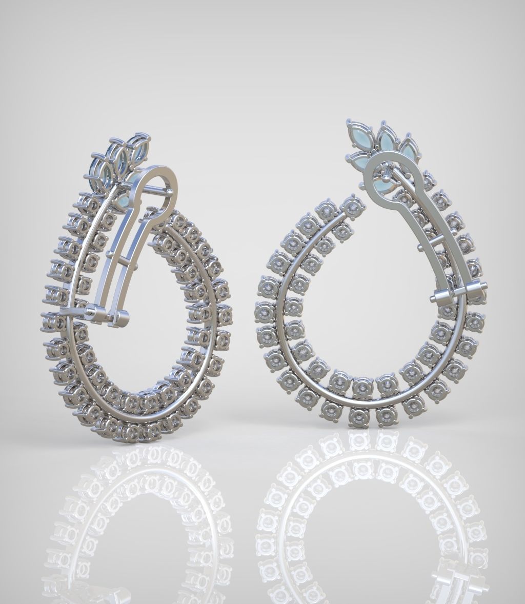 Earring model 0276 3D printable model13- 3D model 3D printable | CGTrader