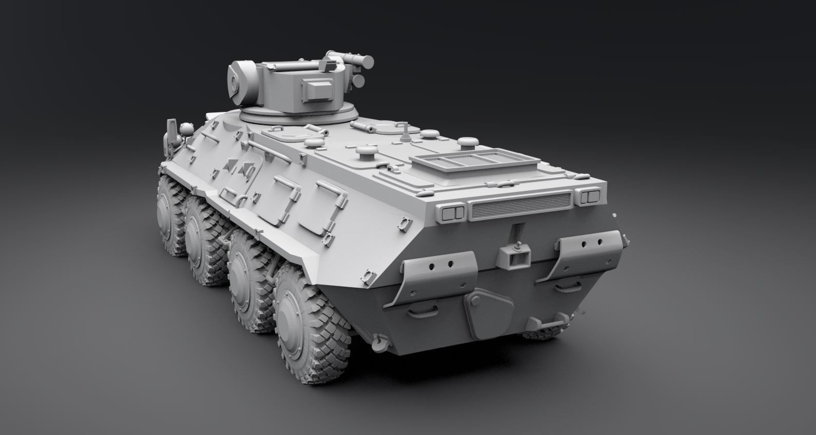 BTR 3eU1 Scale model 3D model 3D printable | CGTrader