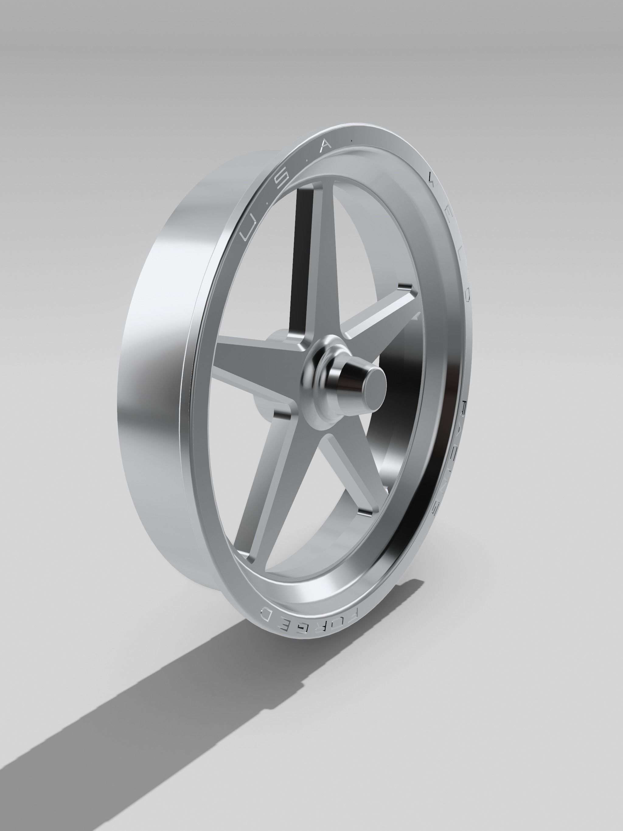 Drag Wheel COMBO Front Weld Aluma Star 17inch spindle 3D model 3D ...