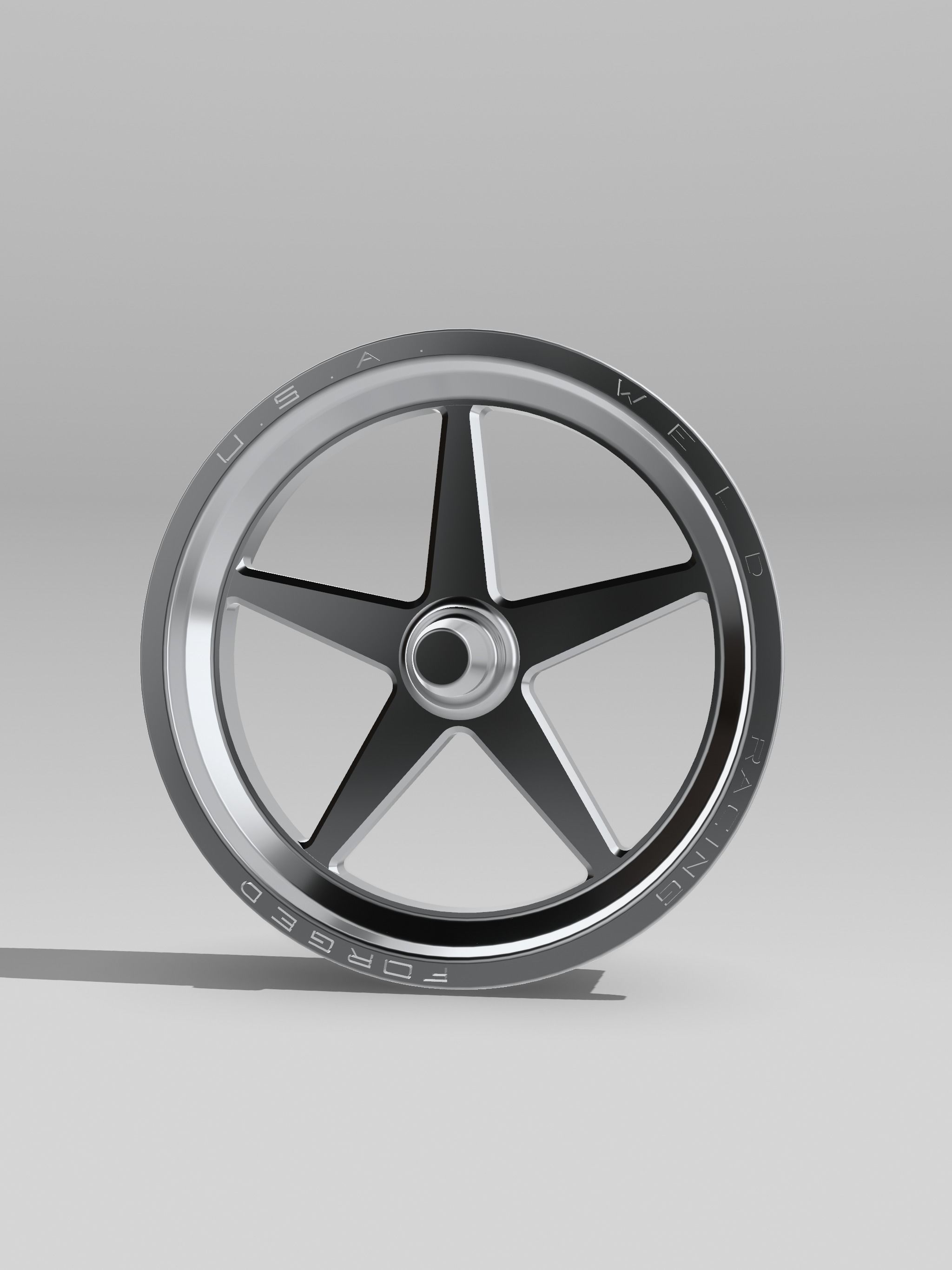 Drag Wheel COMBO Front Weld Aluma Star 17inch spindle 3D model 3D ...