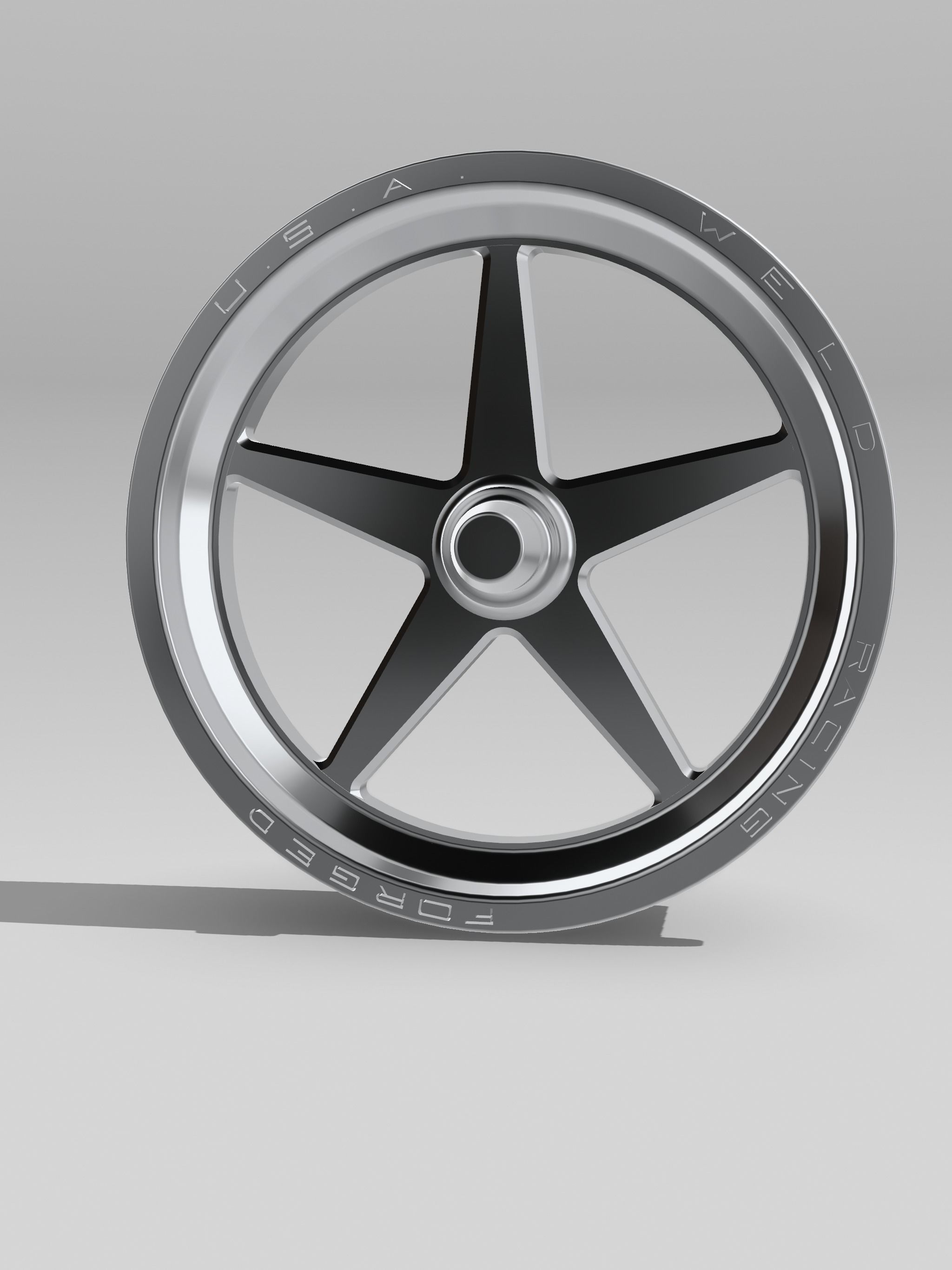 Drag Wheel COMBO Front Weld Aluma Star 17inch spindle 3D model 3D ...