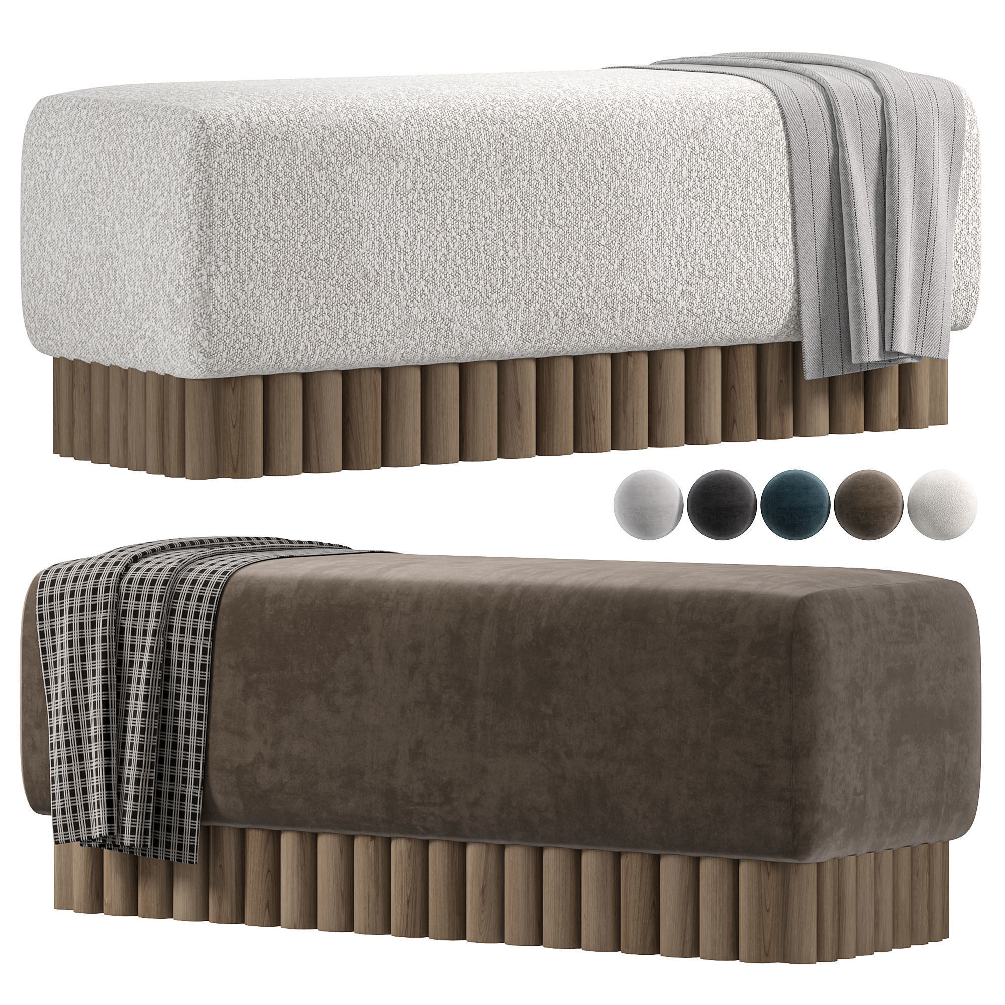 Aemilius Bench By Baker 3D model | CGTrader