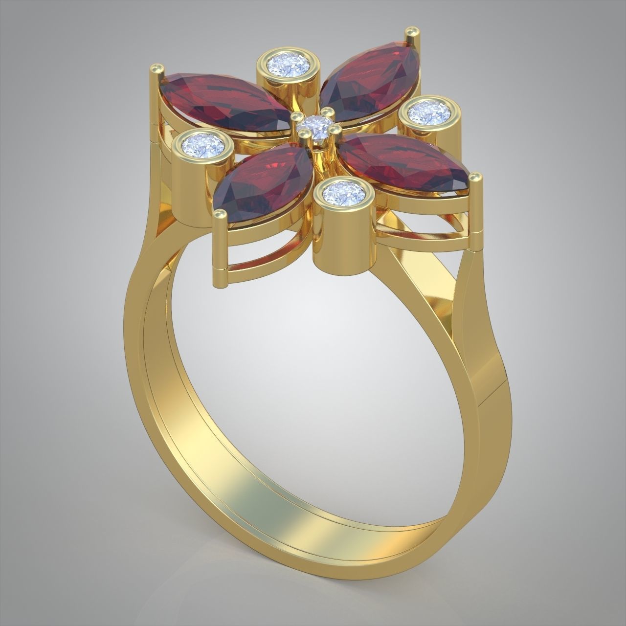 Diamond ring 0591 3D printable model12 3D model 3D printable | CGTrader