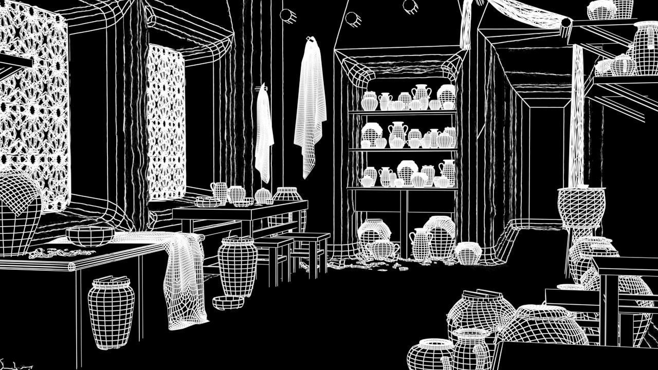 old arab clay room 3D model | CGTrader