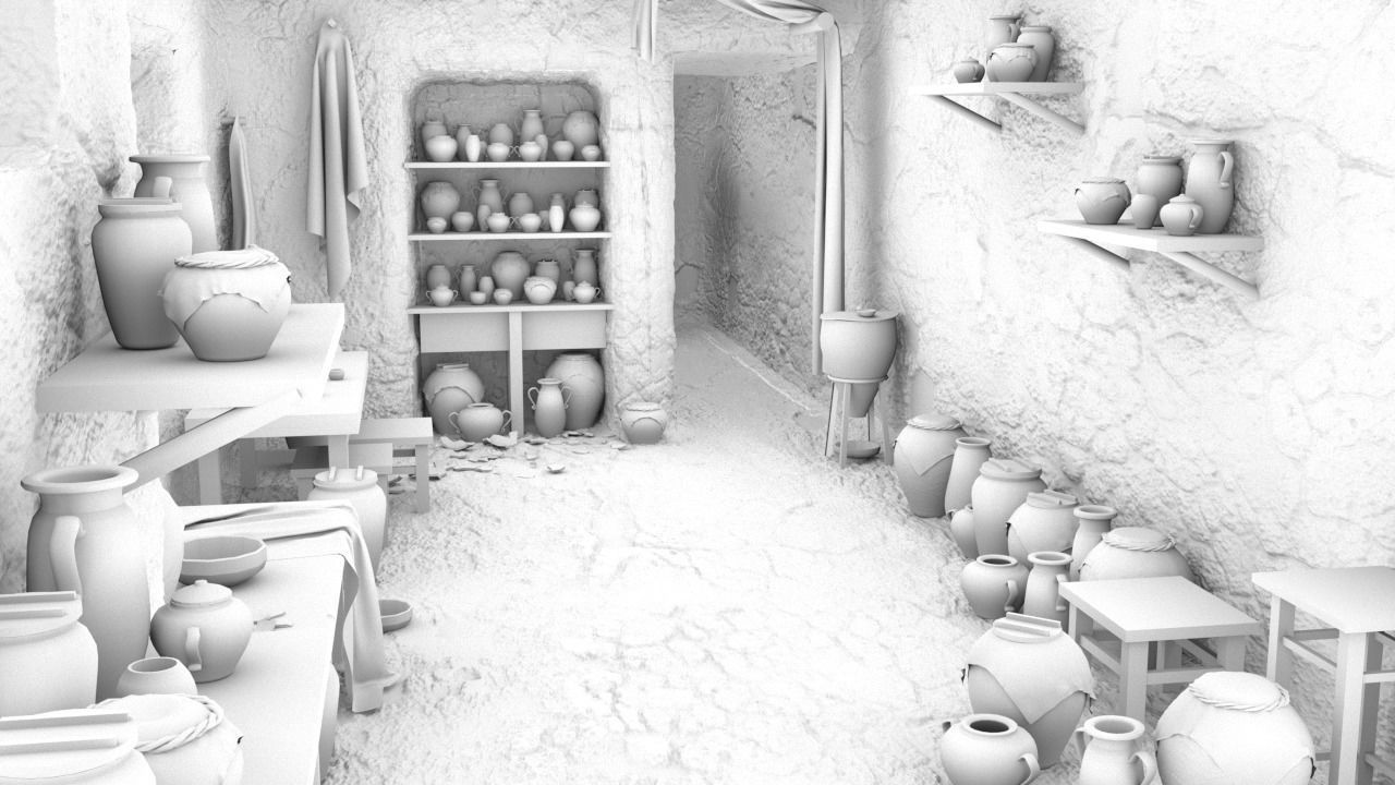 old arab clay room 3D model | CGTrader
