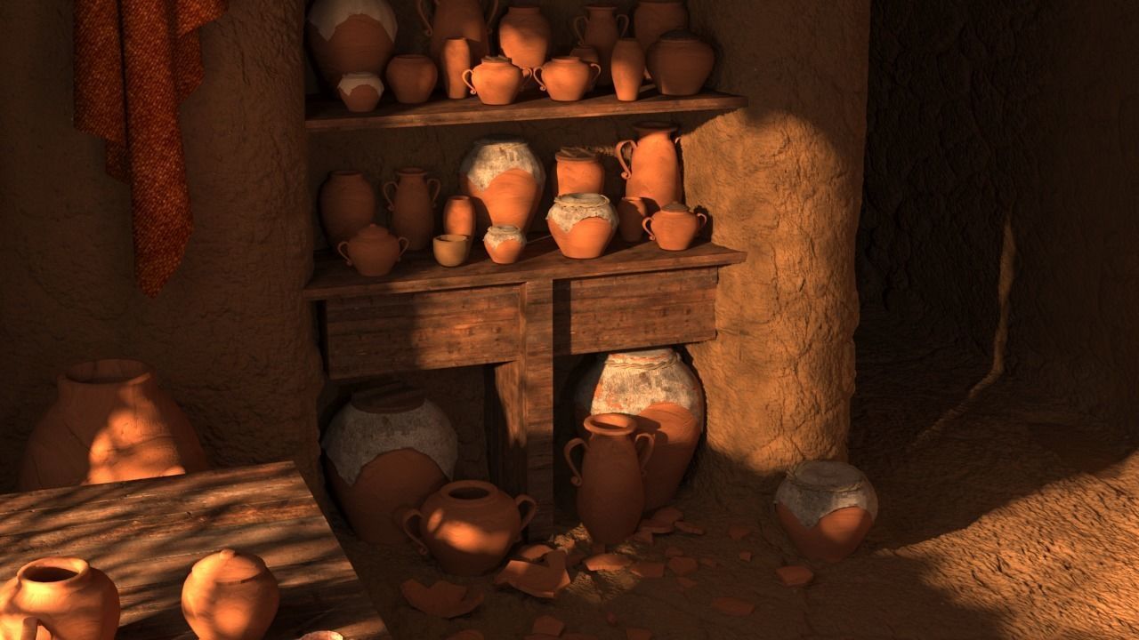 old arab clay room 3D model | CGTrader