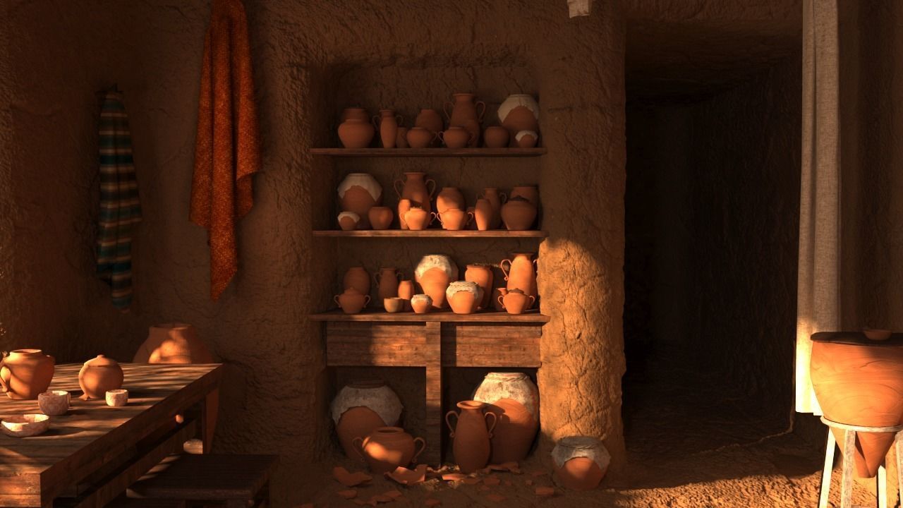 old arab clay room 3D model | CGTrader