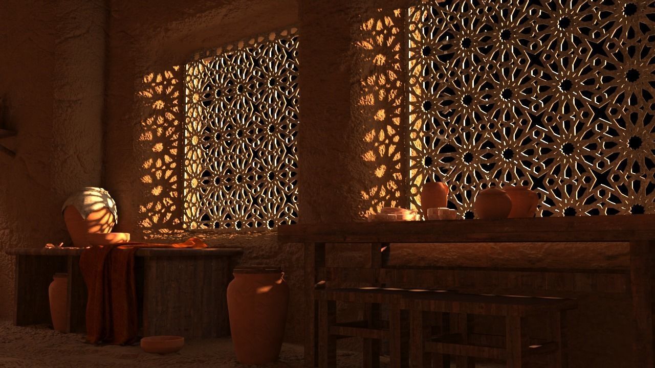 old arab clay room 3D model | CGTrader
