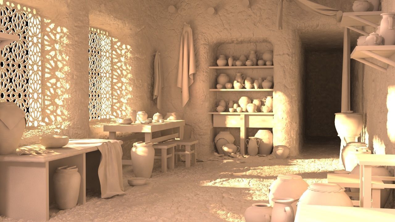 old arab clay room 3D model | CGTrader