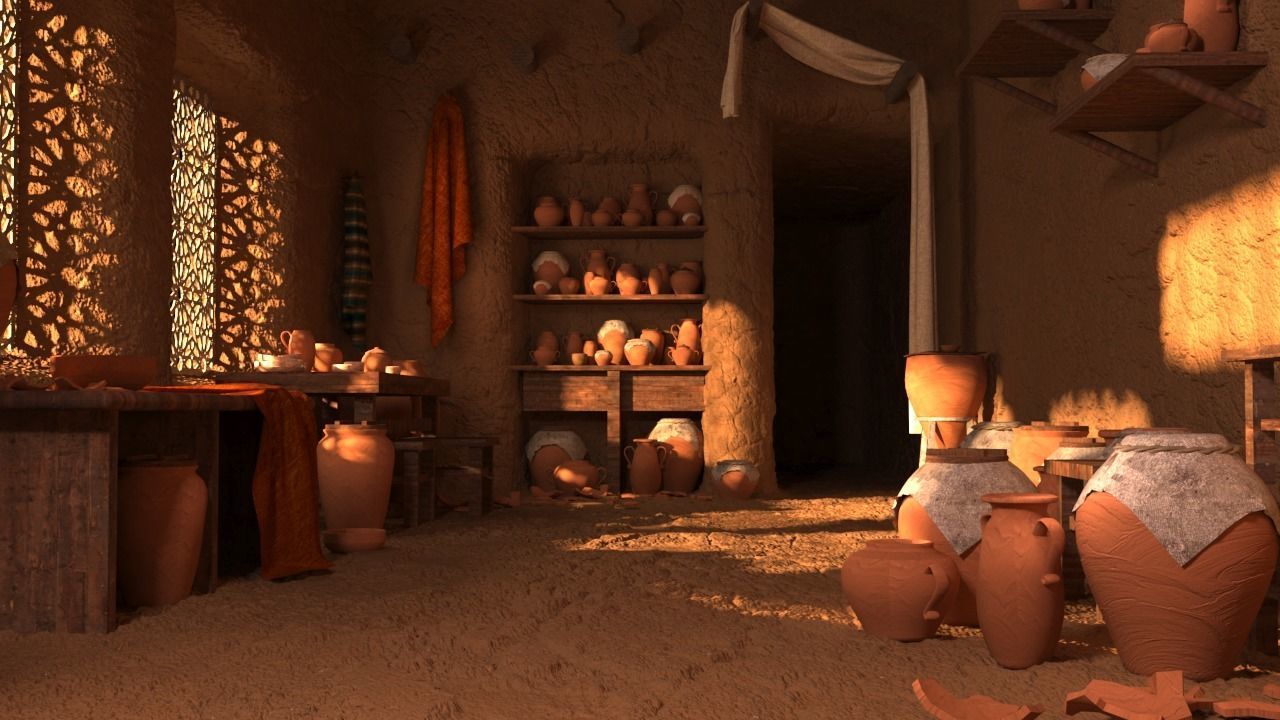 old arab clay room 3D model | CGTrader
