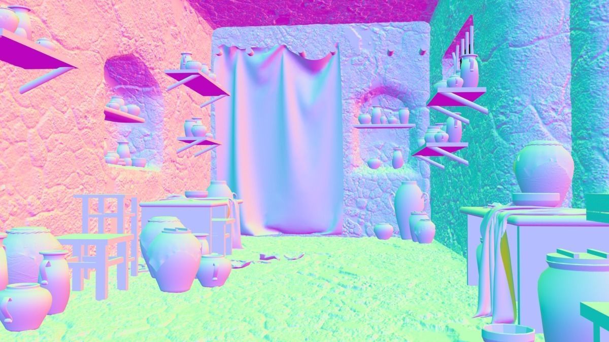 old arab clay room 3D model | CGTrader