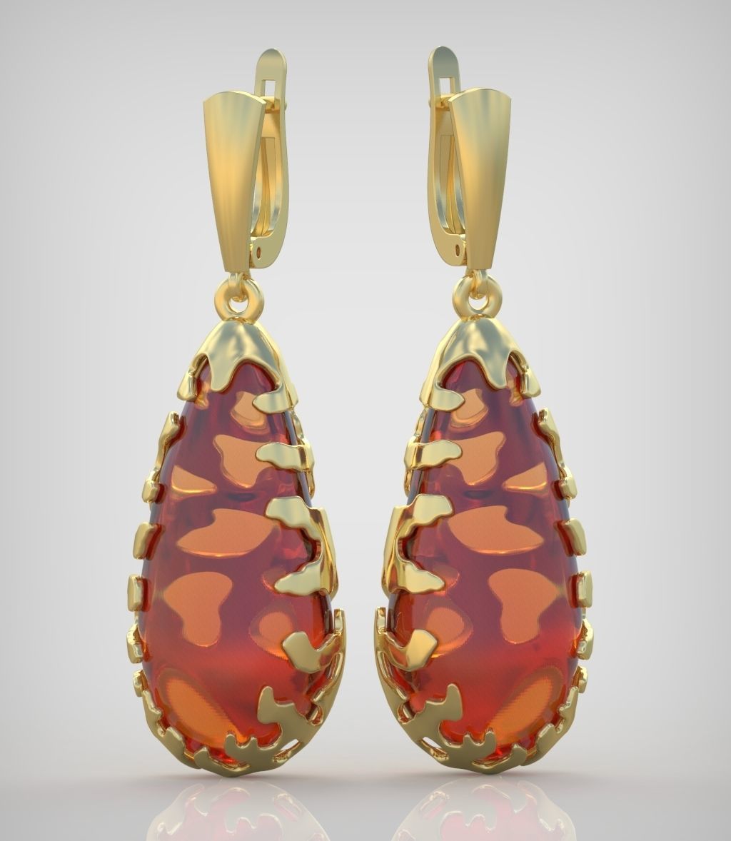 Earring model 0280 3D printable model free 3D model 3D printable | CGTrader