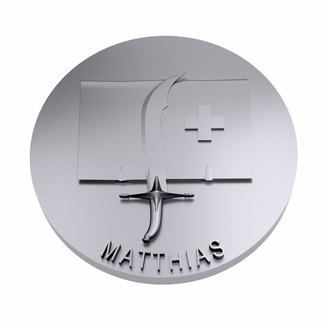 Symbols of the Apostles - MATTHIAS 3D model | CGTrader