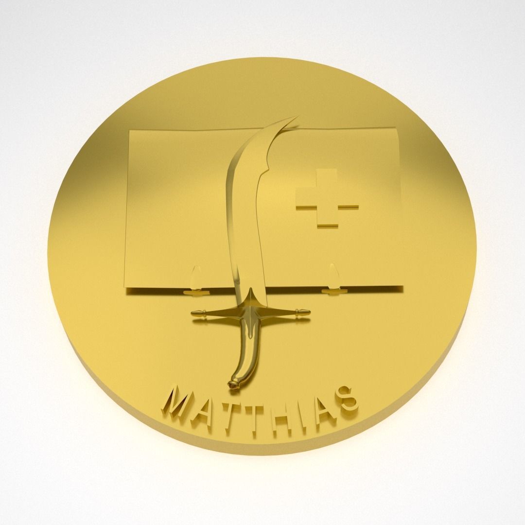Symbols of the Apostles - MATTHIAS 3D model | CGTrader