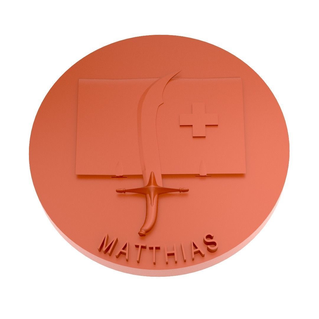 Symbols of the Apostles - MATTHIAS 3D model | CGTrader