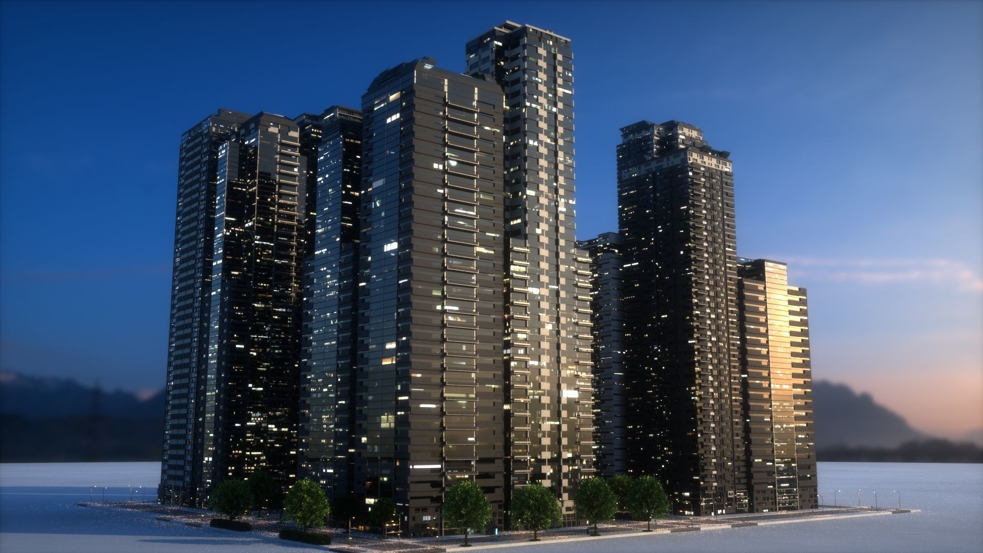 City Block Type B25 3D model | CGTrader