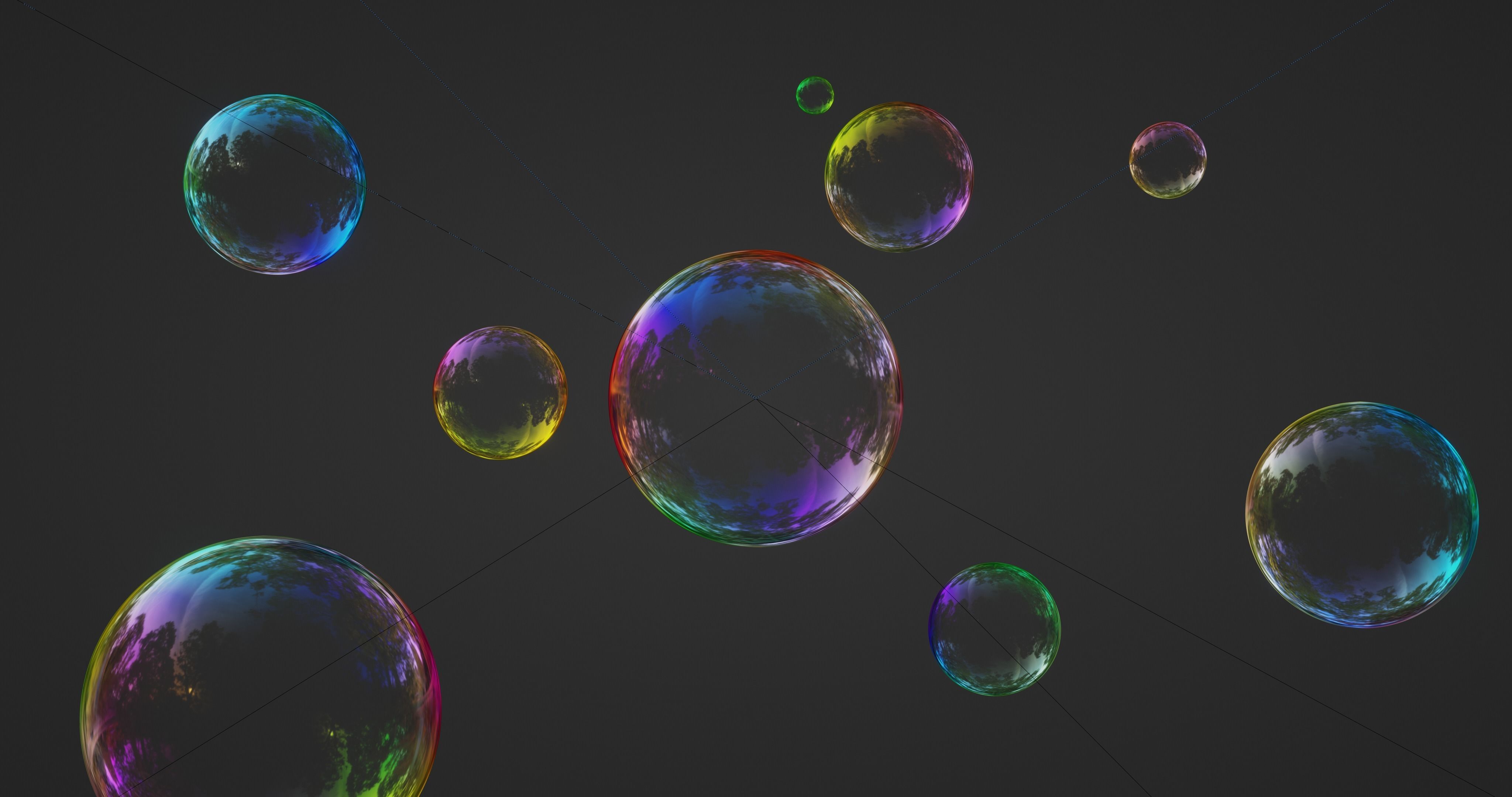 3D model Bubbles - made in Blender VR / AR / low-poly | CGTrader