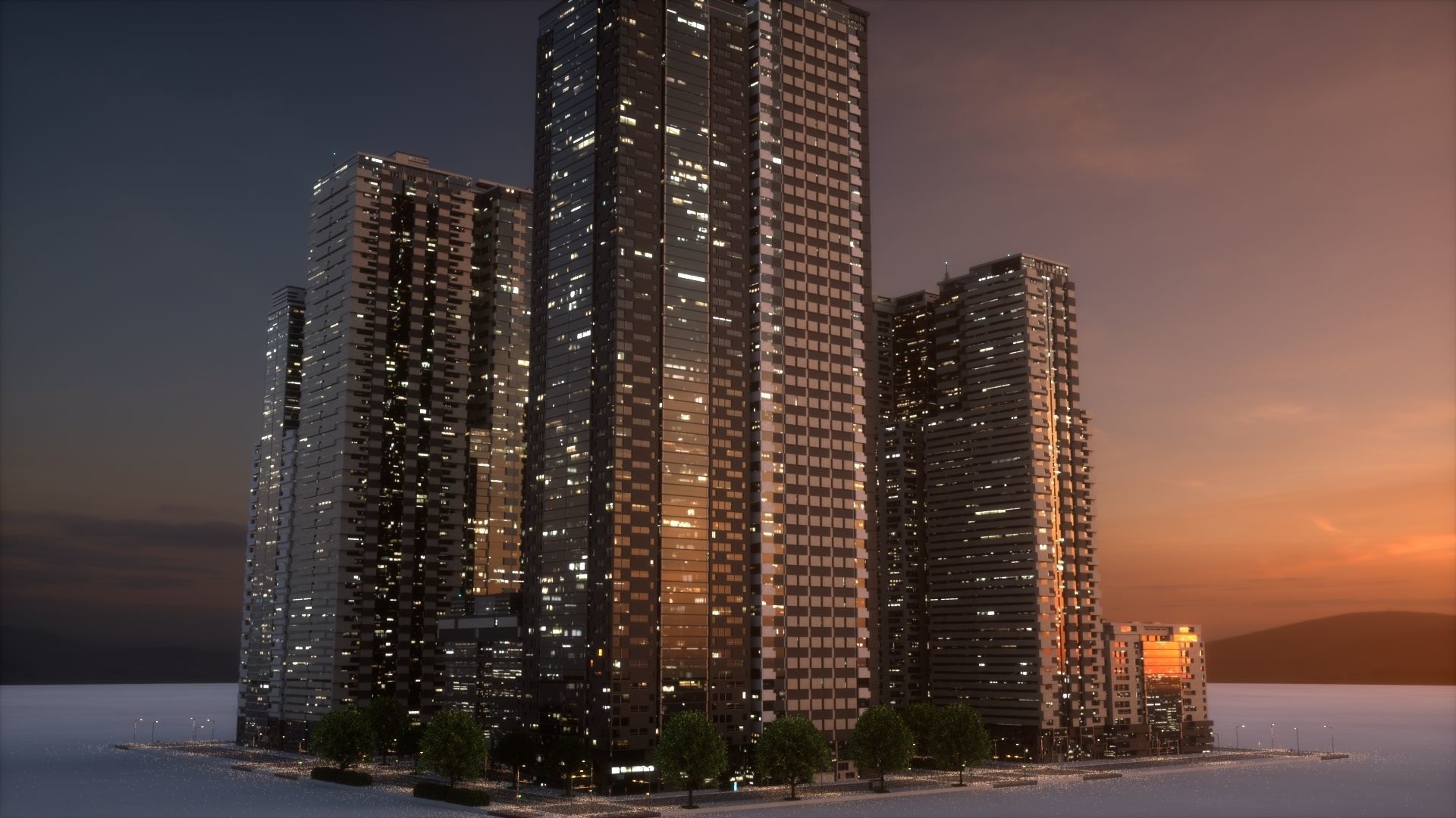 City Block Type B20 3D model | CGTrader