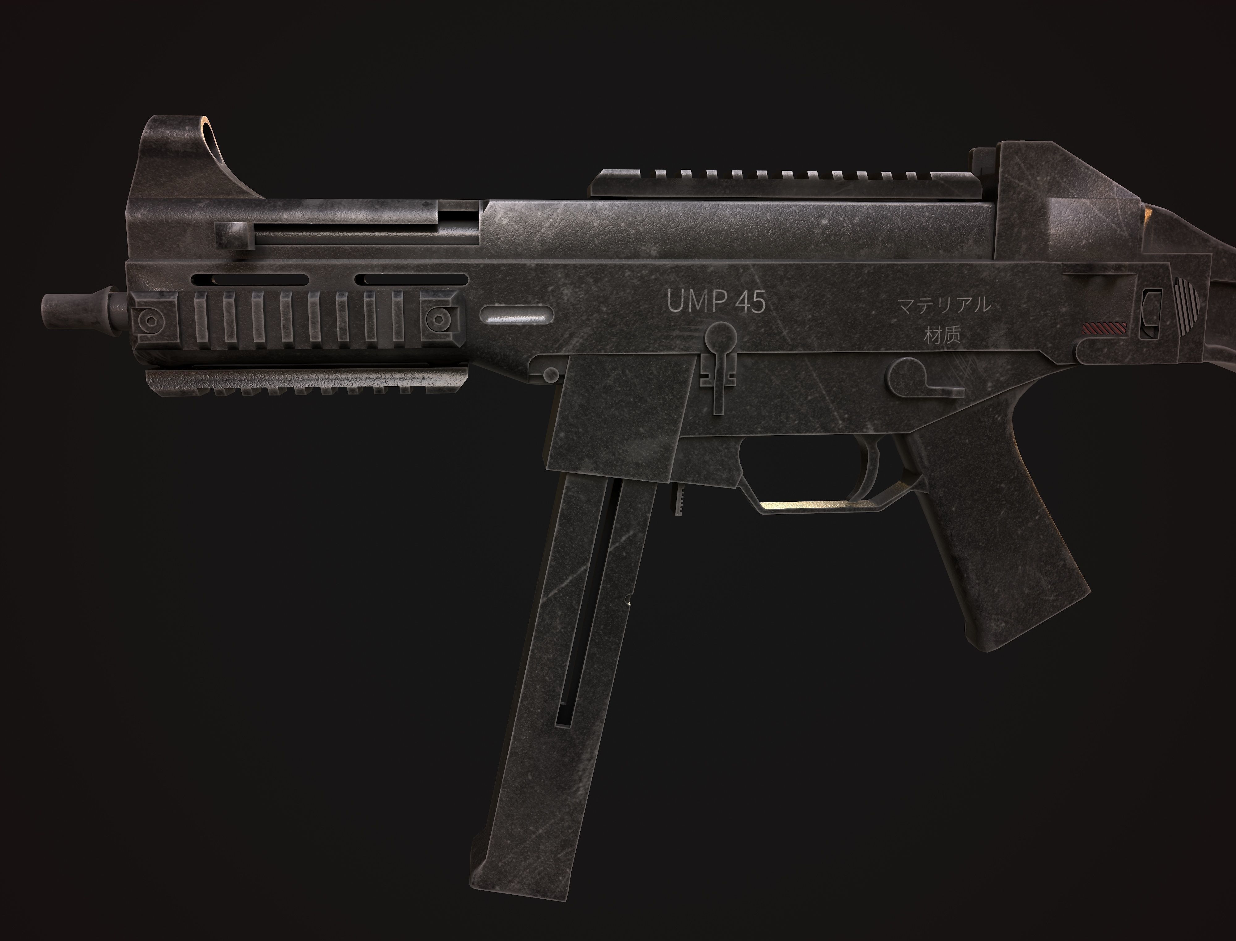 UMP - Model and Textures Low-poly 3D model 3D model | CGTrader