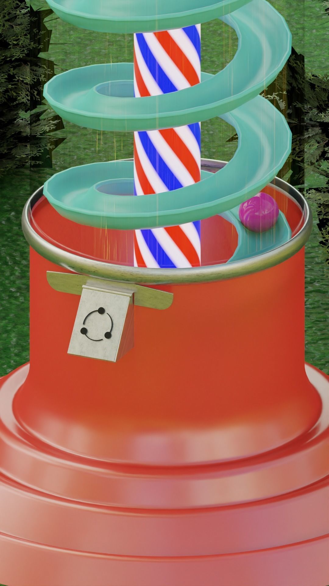 Spiral gunball machine 3D model | CGTrader
