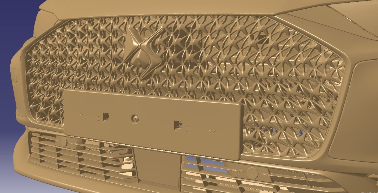 DS 9 E-TENSE 4x4 360 RIVOLI-Exterior-3d scan model 3D model | CGTrader