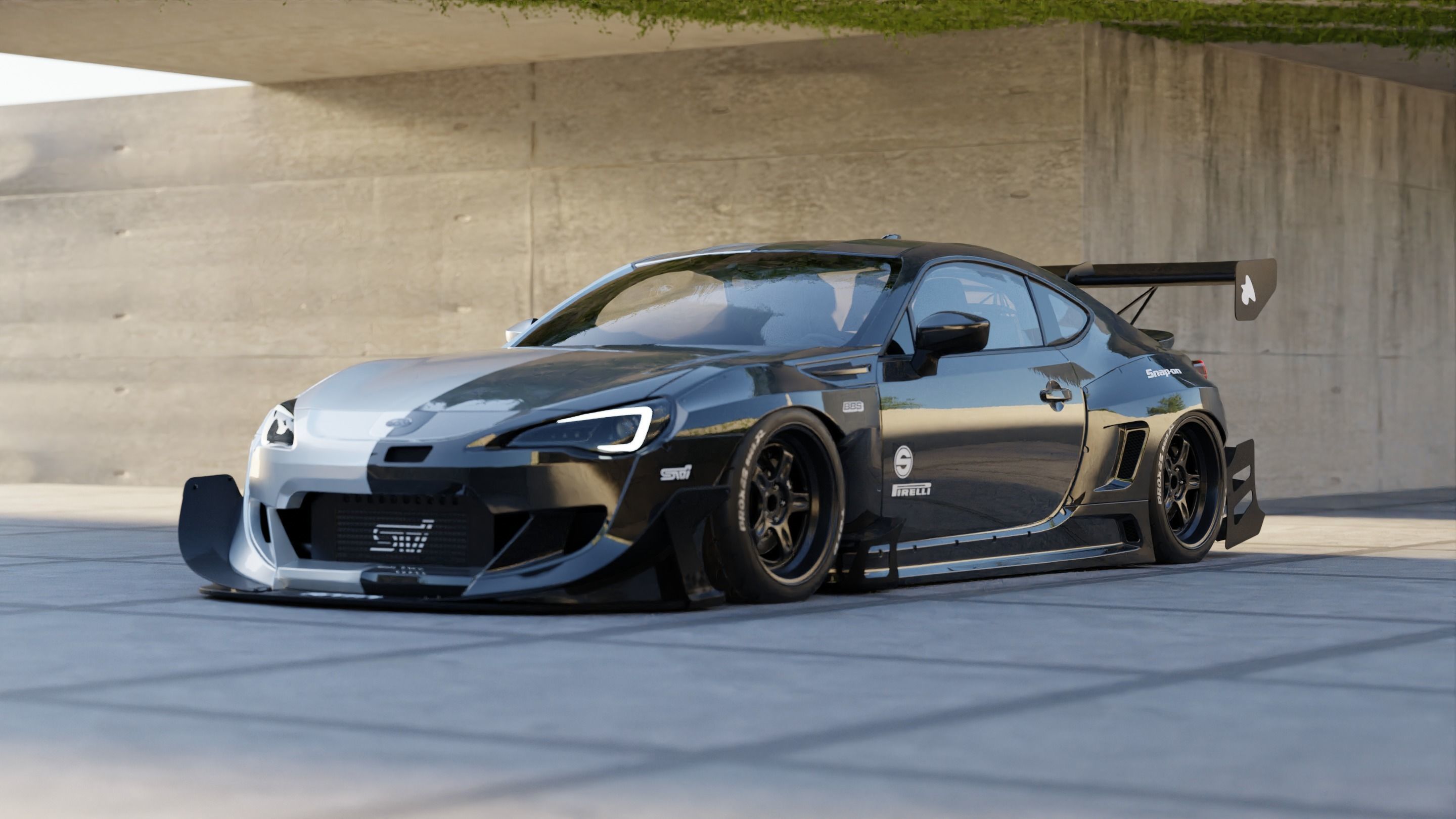 Car Render Scene 3D Blender File Textured 3D model | CGTrader