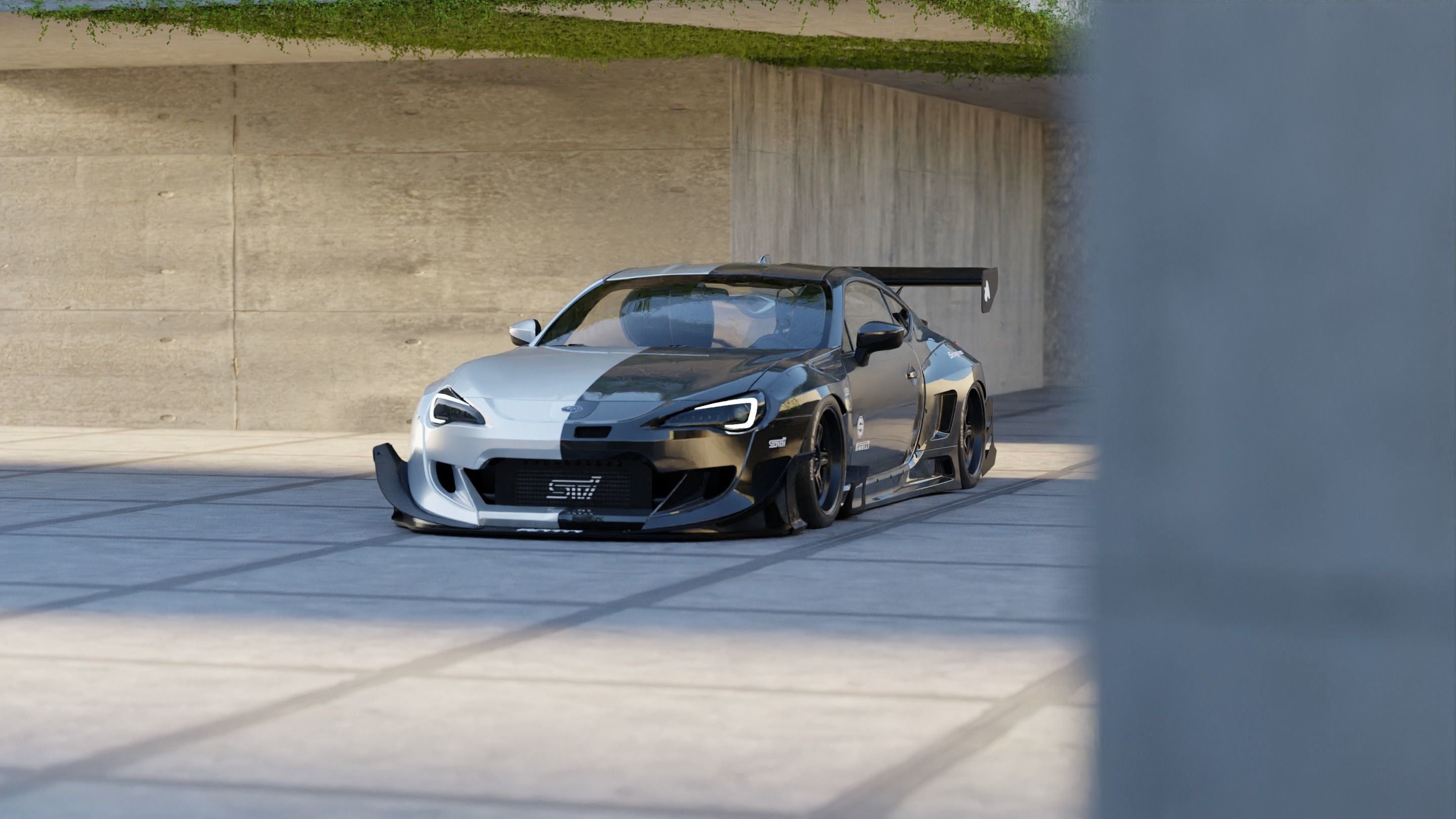 Car Render Scene 3D Blender File Textured 3D model | CGTrader