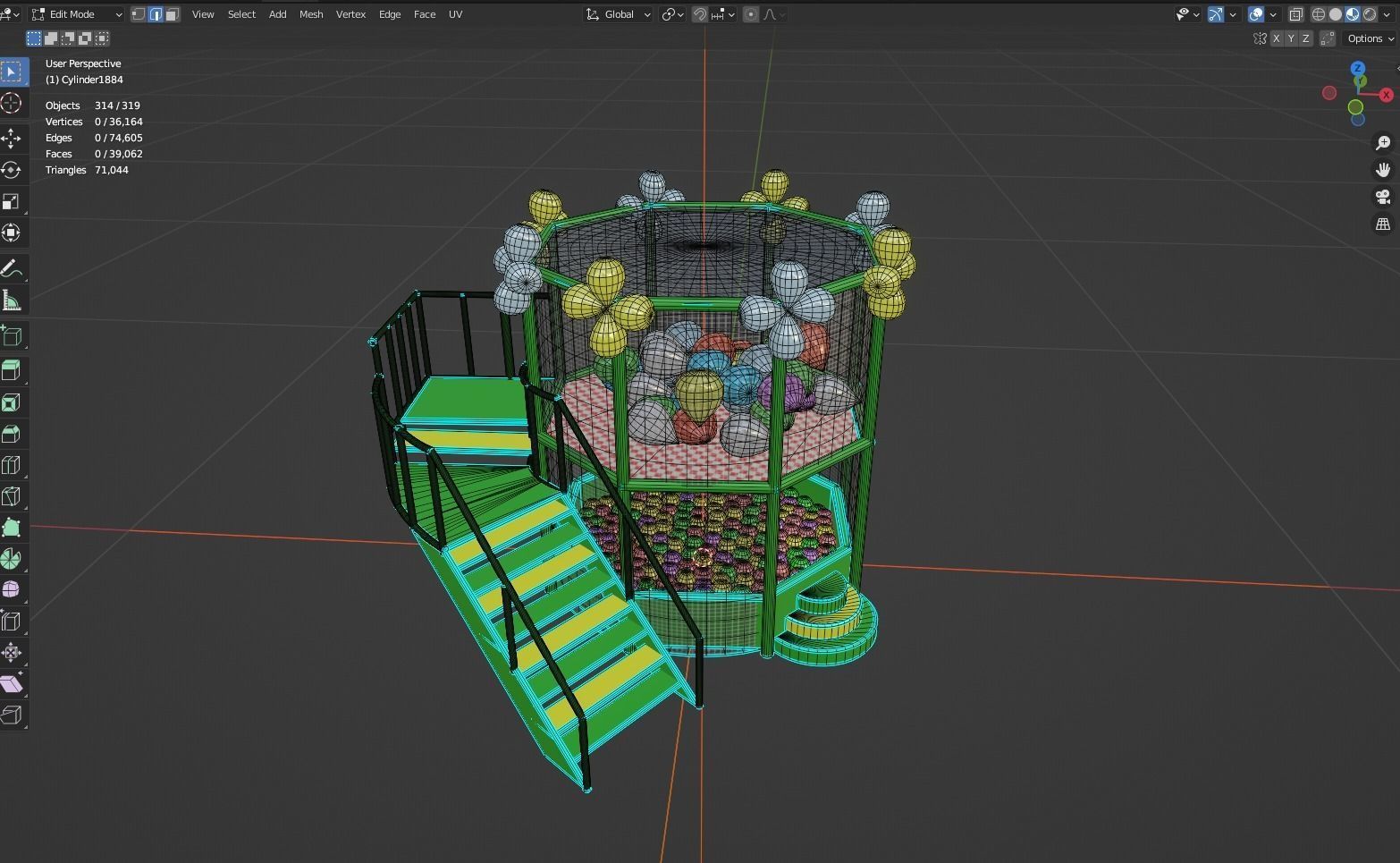 3D model Children s Ball Pit 3D model VR / AR / low-poly | CGTrader