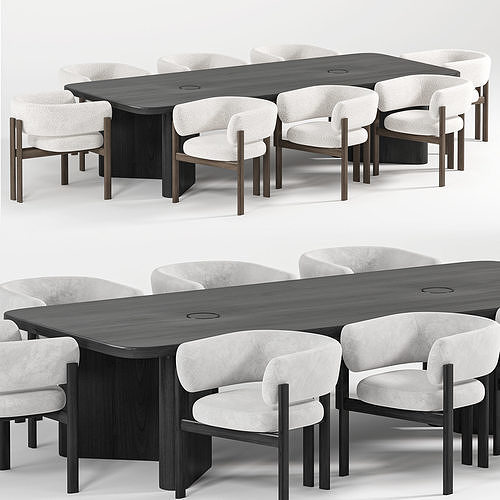 Dining Set 01 3D model | CGTrader