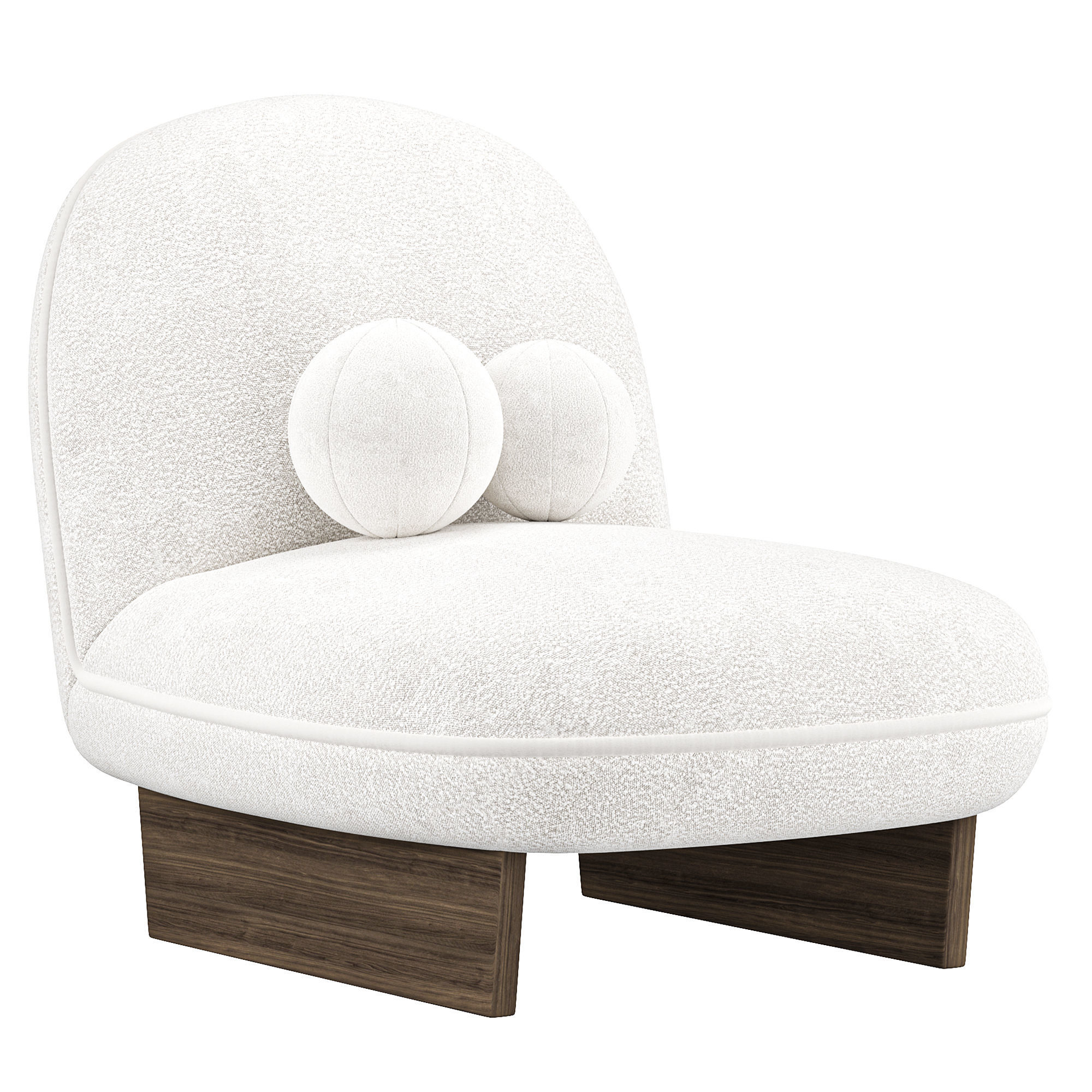 Ingrid Sherpa Armchair By Castlery 3D model | CGTrader