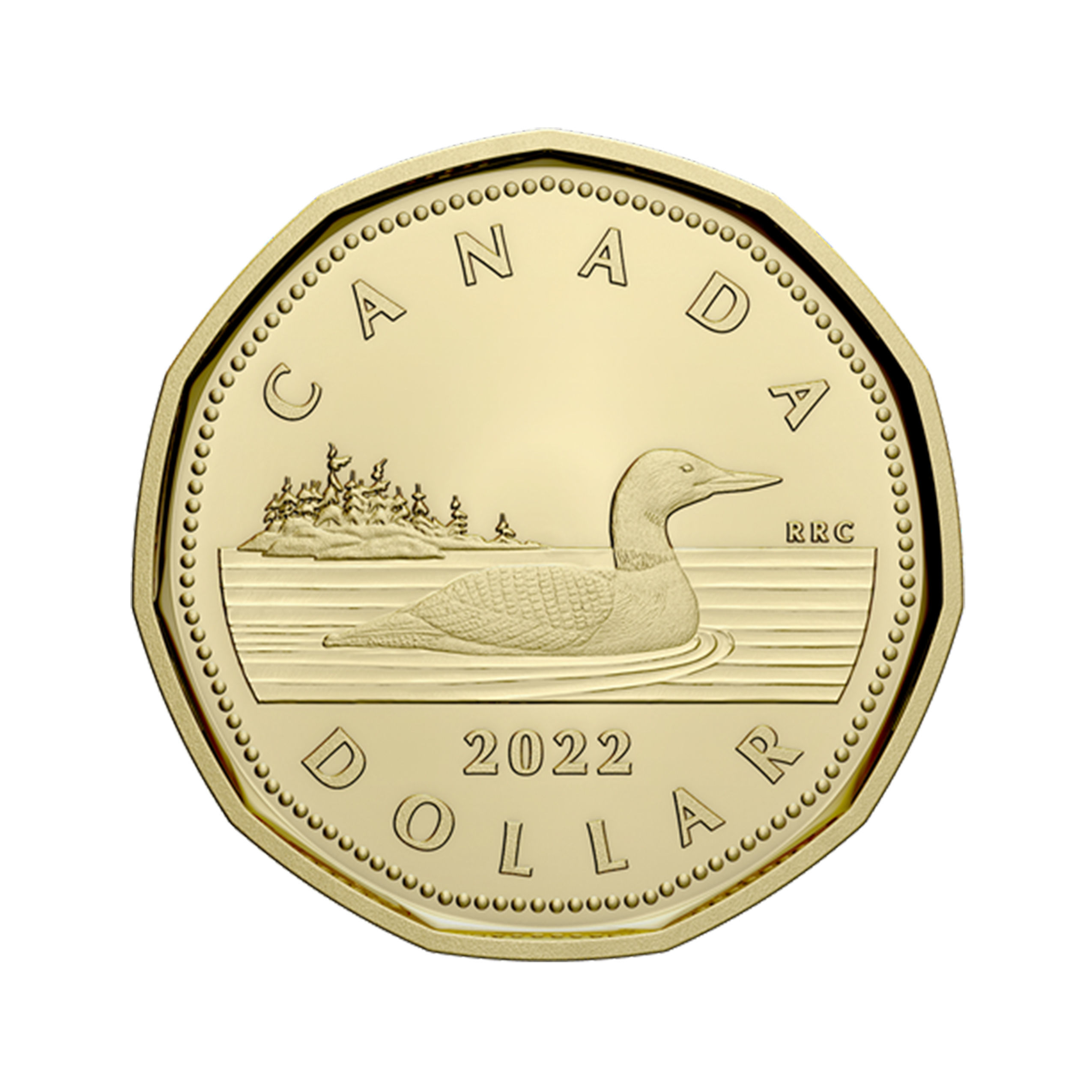 Canadian Loonie Dollar Coin Money 3D model 3D printable | CGTrader