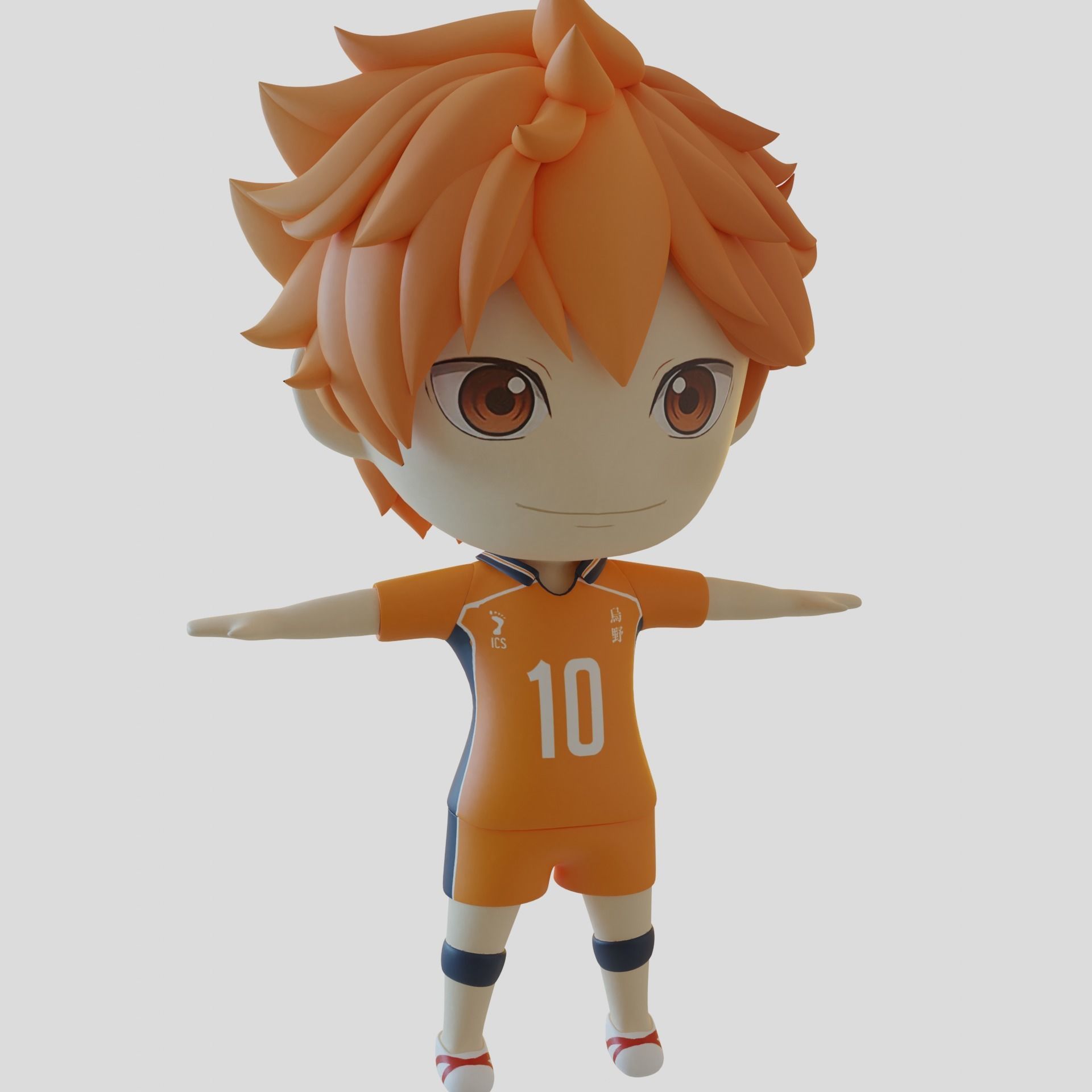 3D model Chibi haikyuu Shoyo Hinata VR / AR / low-poly | CGTrader