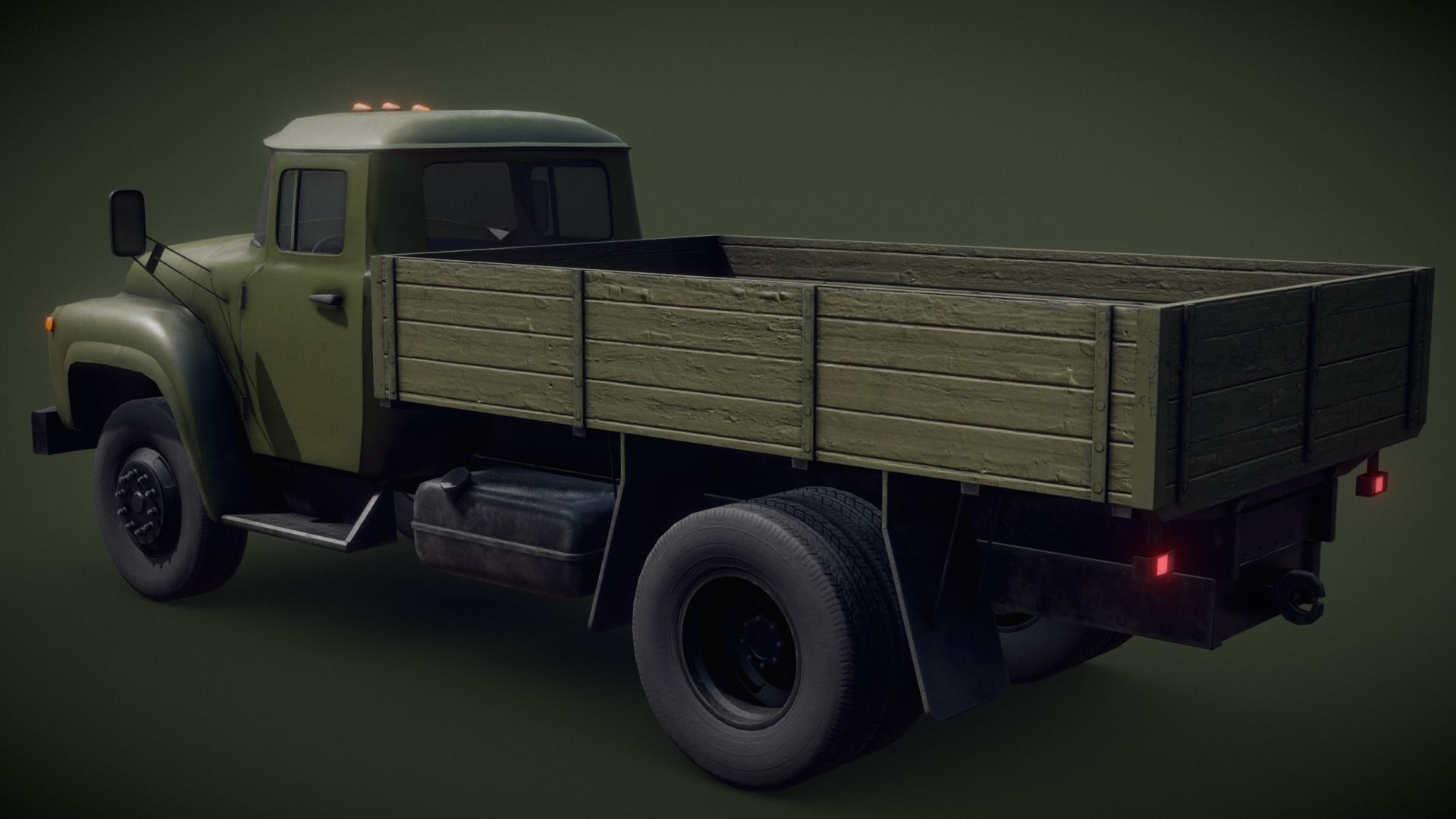 3D model Soviet Military Truck VR / AR / low-poly | CGTrader