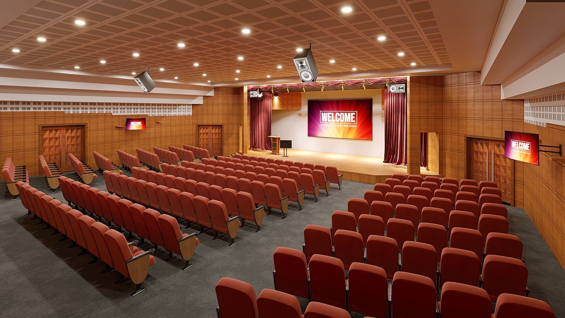 Auditorium 3D model | CGTrader